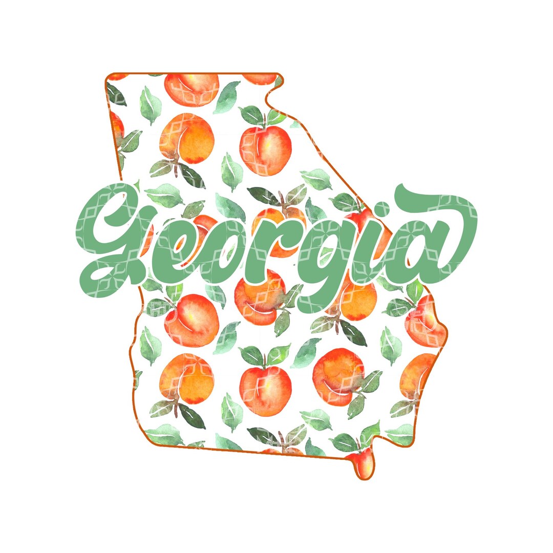Georgia PNG, State of Georgia Symbol Digital Download, the Peach State ...
