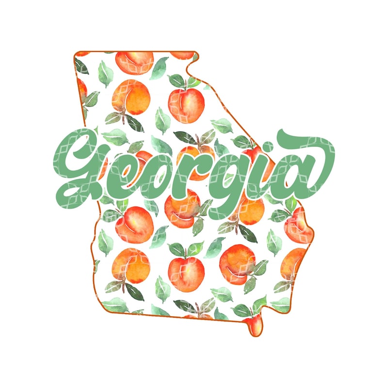 Georgia Peach Svg - Etsy