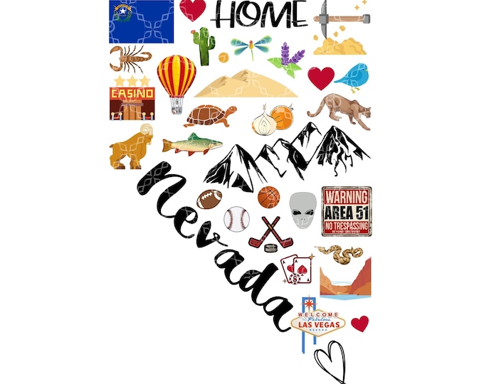 Nevada PNG State of Nevada Symbols Digital Download the - Etsy