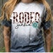 Rodeo Junkie PNG, 2 Design Bundle PNG, Turquoise Cow Print Digital ...