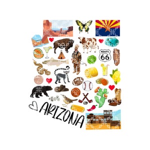 Southwestern United States Bundle PNG, Texas, Arizona, New Mexico ...