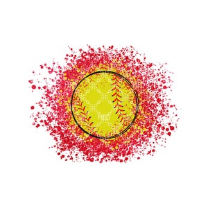 Softball Backgrounds PNG, Softball Glitter Splash Digital Elements ...