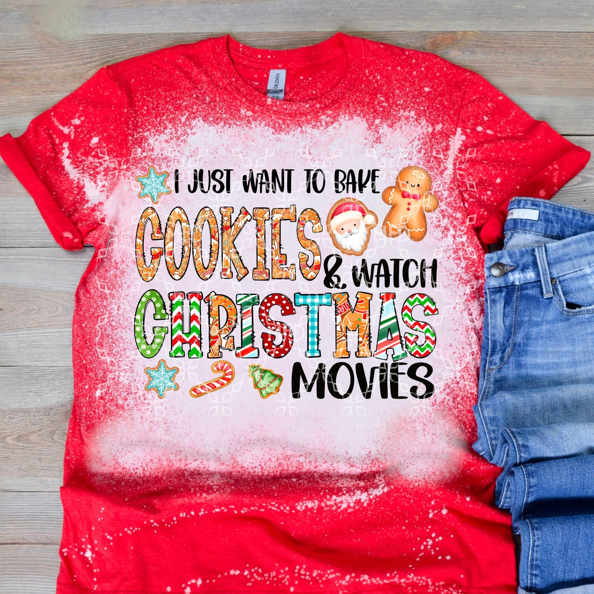 Bake Cookies and Watch Christmas Movies PNG, Christmas Baking Digital ...