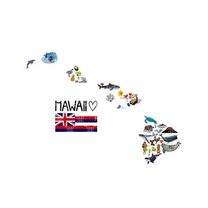 Hawaii PNG, State of Hawaii Symbols Digital Download, the Aloha State ...