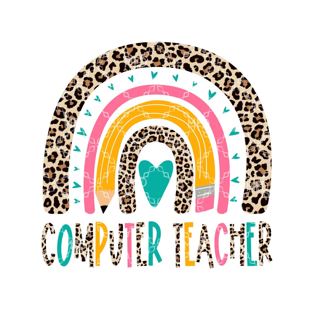 Computer Teacher PNG, School Computer Teacher Digital Download ...