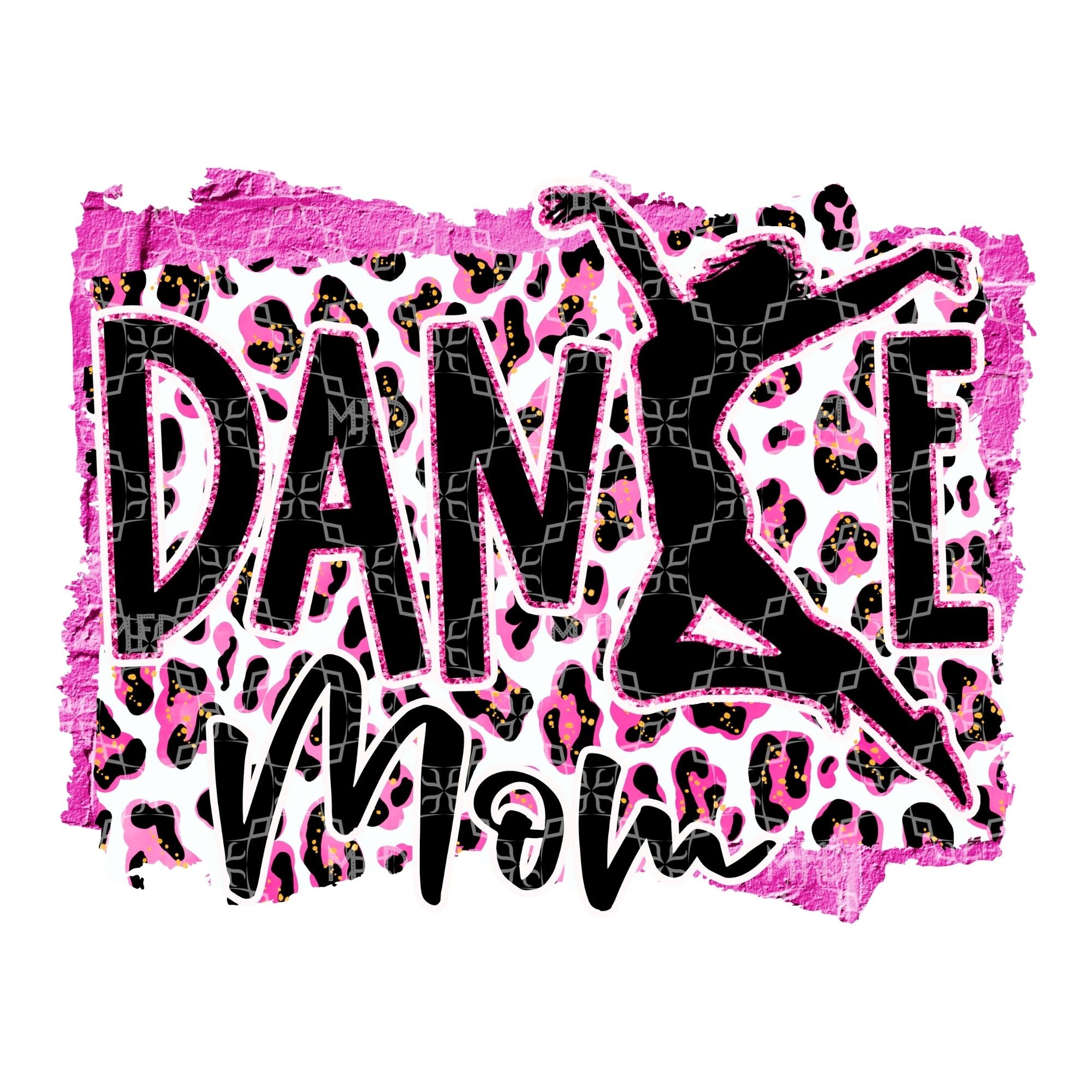 Dance Mom PNG, Pink Leopard Dance Girl Digital Download, Tap, Jazz, Hip ...