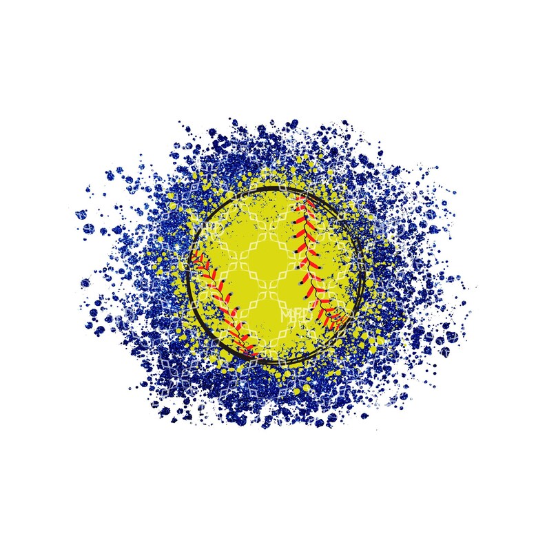 Softball Backgrounds PNG Softball Glitter Splash Digital - Etsy