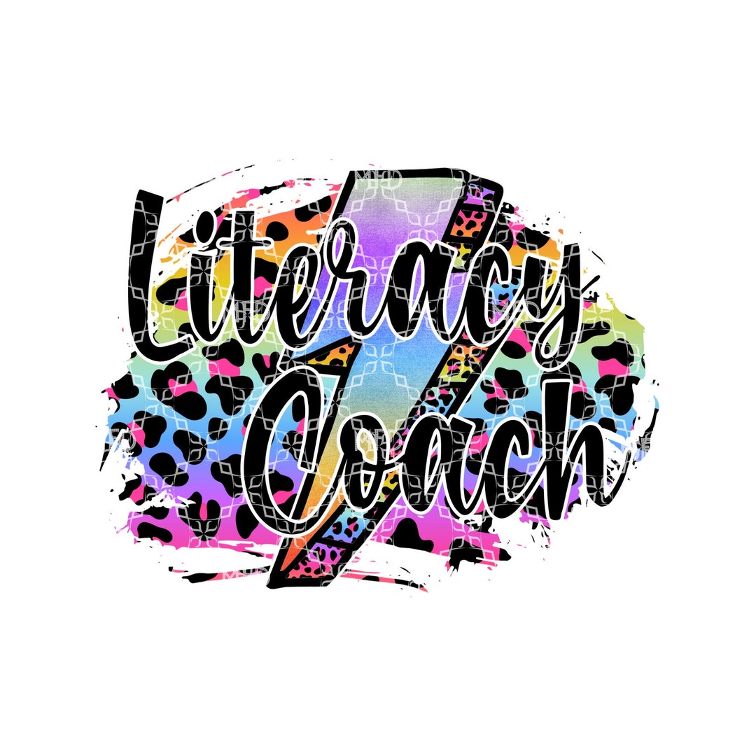 Literacy Coach PNG, School Literacy Digital Download, Reading ...