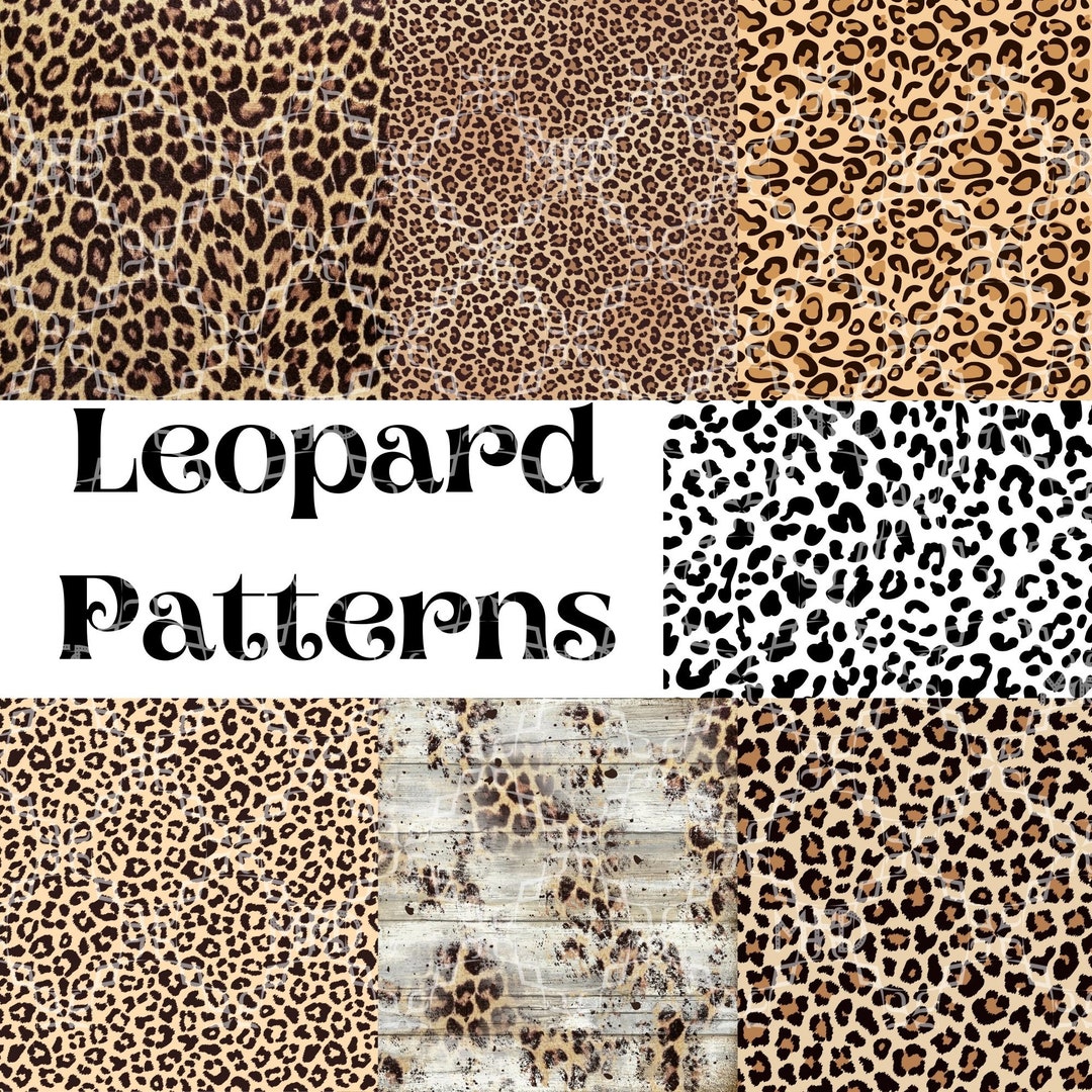 Leopard Pattern Sublimation Transfer, Full Sheet Pattern Print ...