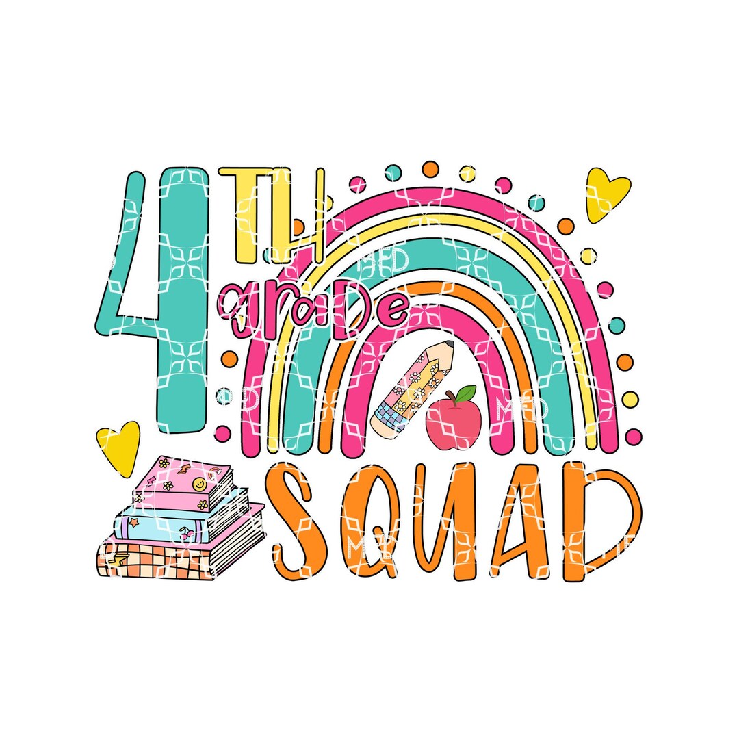 Fourth Grade Teacher PNG, Fourth Grade Student Digital Download, Fourth ...