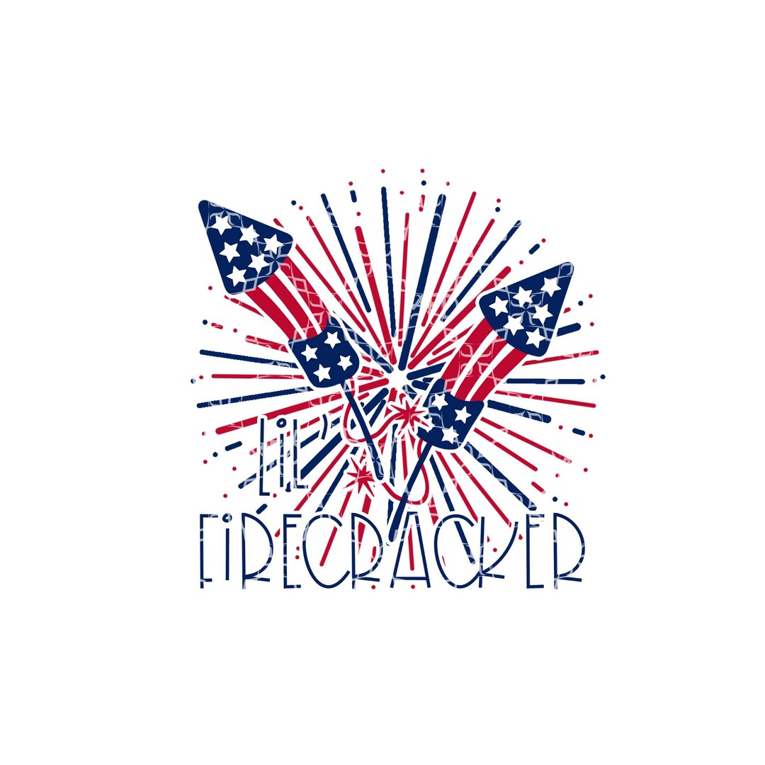 Lil Firecracker PNG, America Red White Blue Digital Download, America ...