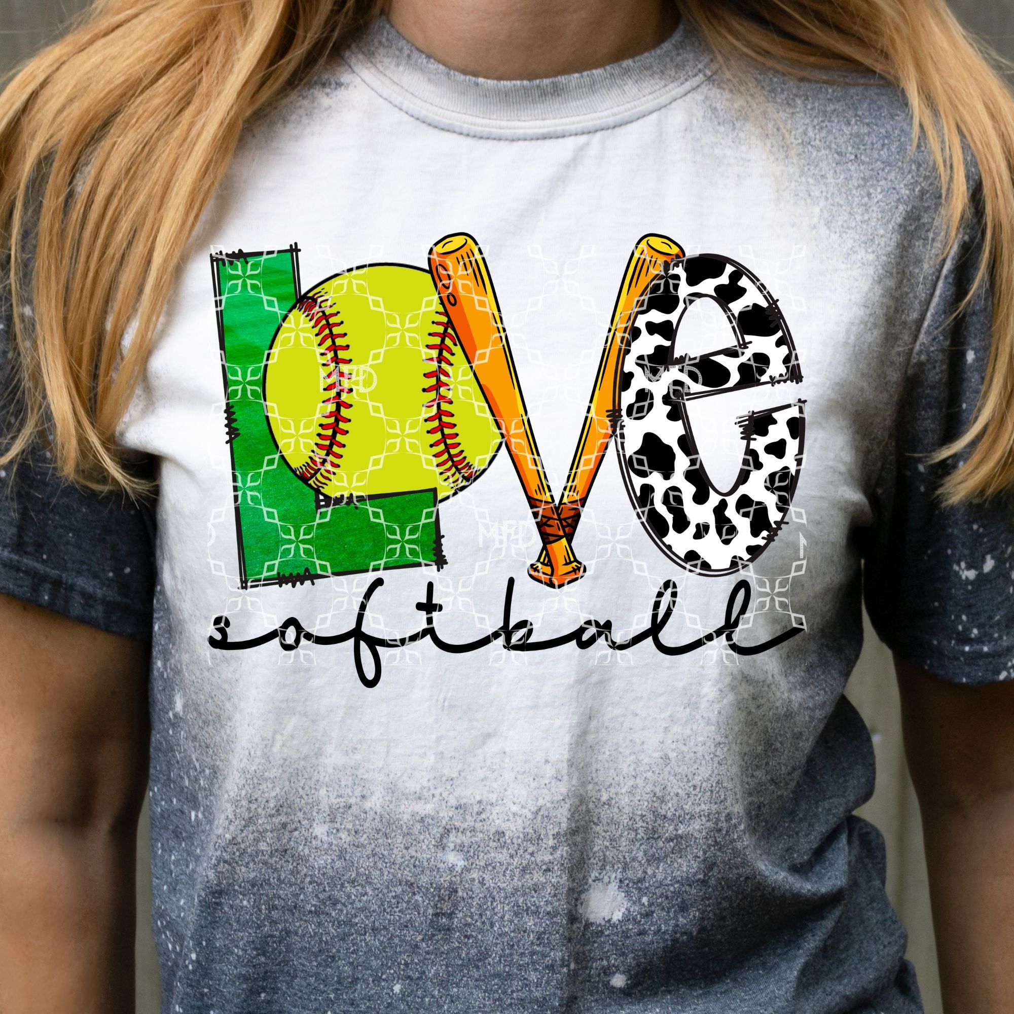 Love Softball Sublimation Transfer Softball Sublimation Ready - Etsy