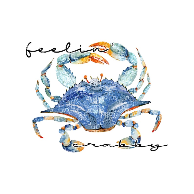Feelin Crabby PNG Summer Salty Attitude PNG Summertime Salty - Etsy
