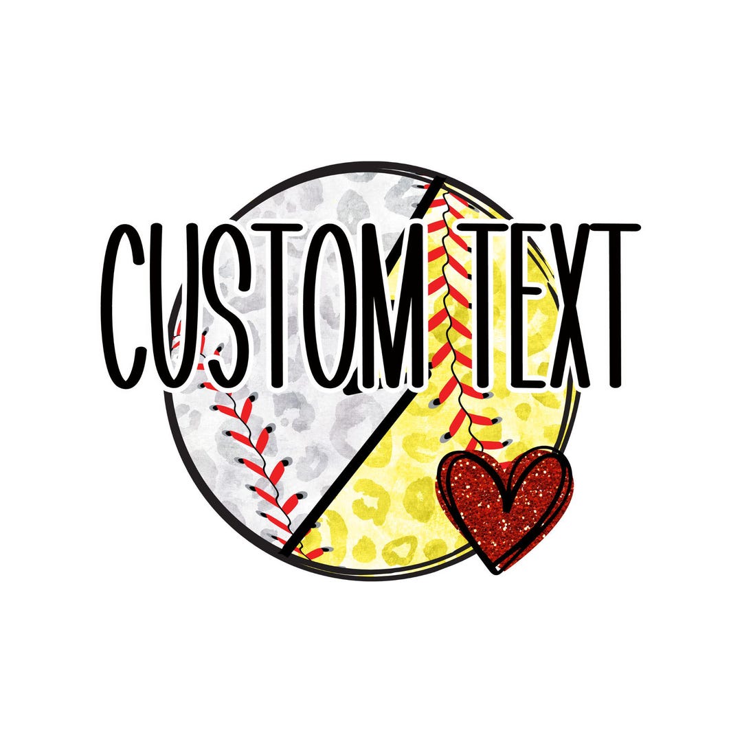 Custom Baseball T-ball Softball PNG, Custom Ball Team Digital Download ...