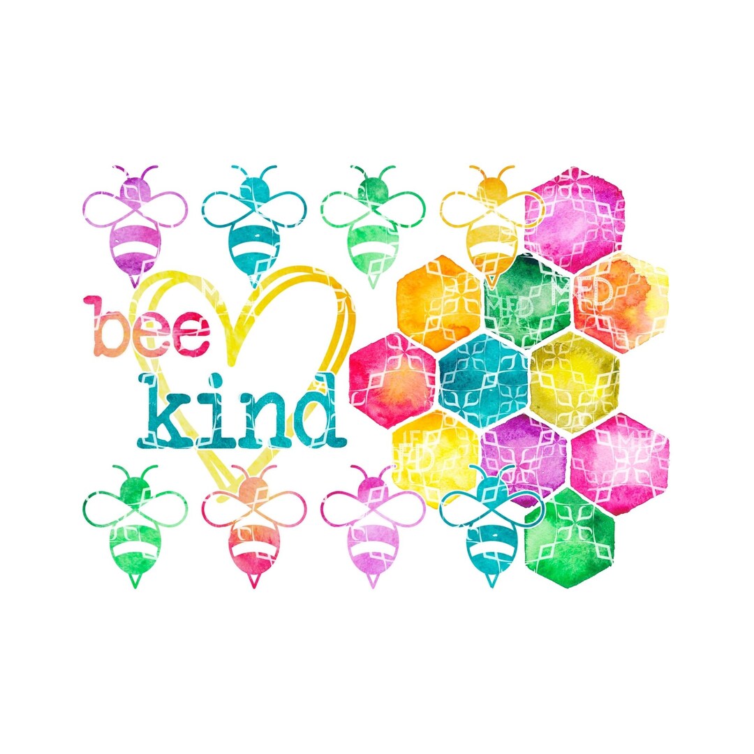 Bee Kind PNG, Kindness Digital Download, Bee Hive Digital Design, Be ...