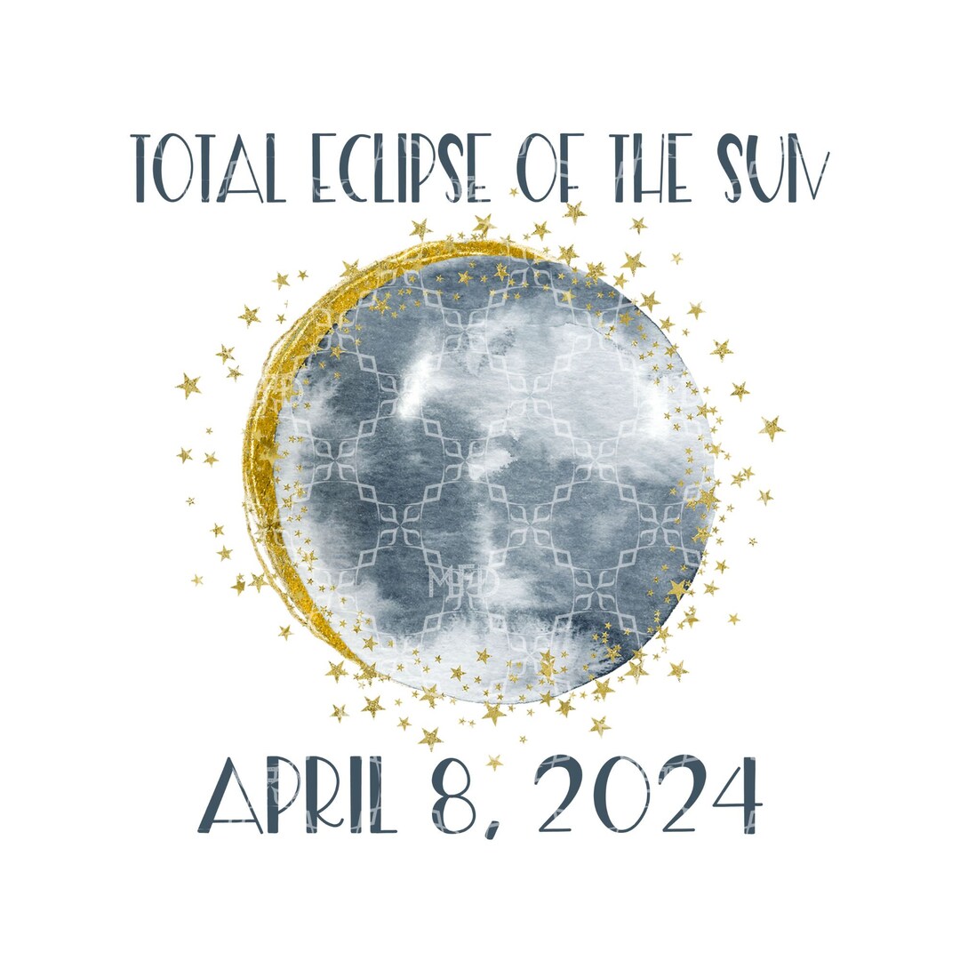 Solar Eclipse 2 Design Bundle PNG, Total Solar Eclipse Digital Download ...