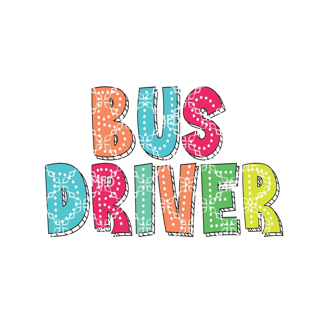 Bus Driver PNG, School Bus Driver Digital Download, School Students ...