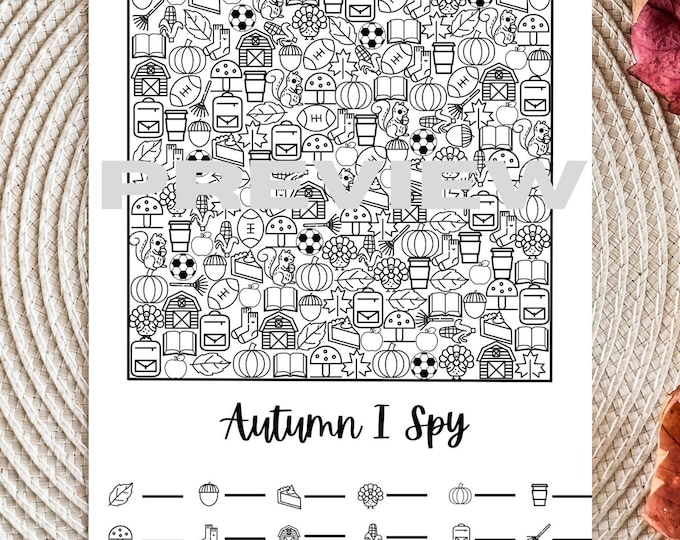 Autumn I SPY - Etsy