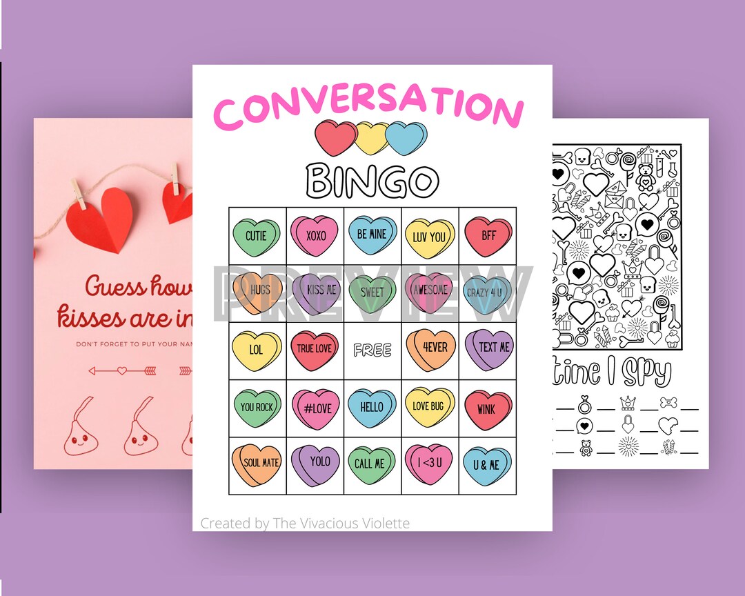 Valentine's Day Game Bundle - Etsy