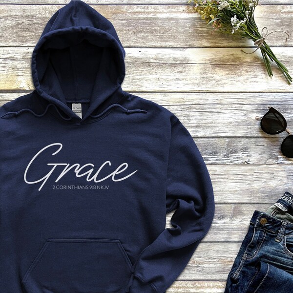 Give Grace Hoodie Men - Etsy