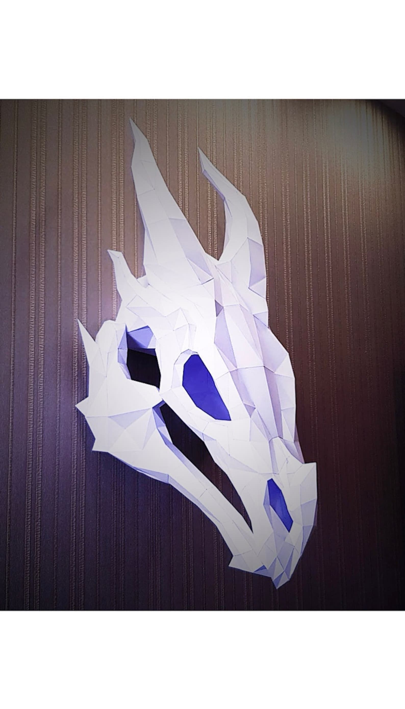 Dragon Skull, Low Poly Papercraft, Gift,diy PDF - Etsy