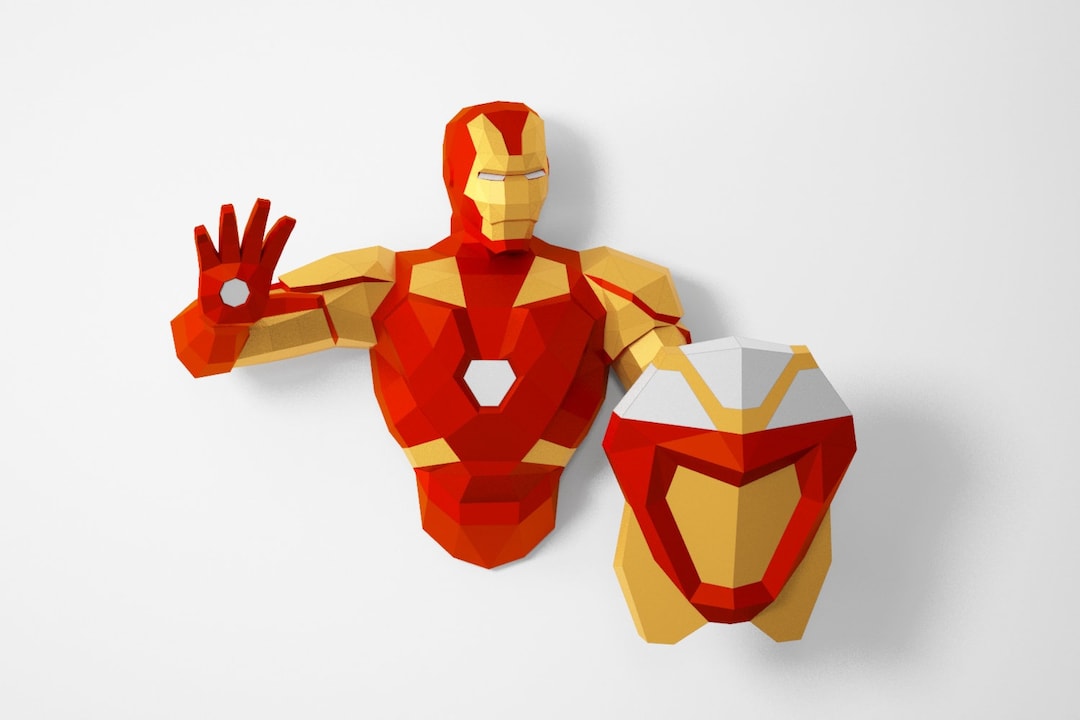 Iron Man, Low Poly Papercraft, Gift,diy PDF - Etsy