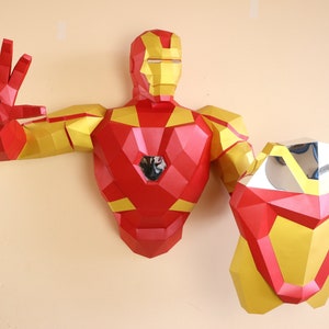 Iron Man, Low Poly Papercraft, Gift,diy PDF - Etsy