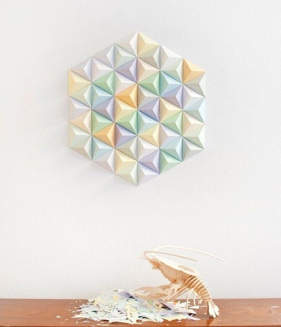 Triangle Low Poly Papercraft Giftdiy PDF | Etsy