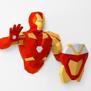Iron Man, Low Poly Papercraft, Gift,diy PDF - Etsy