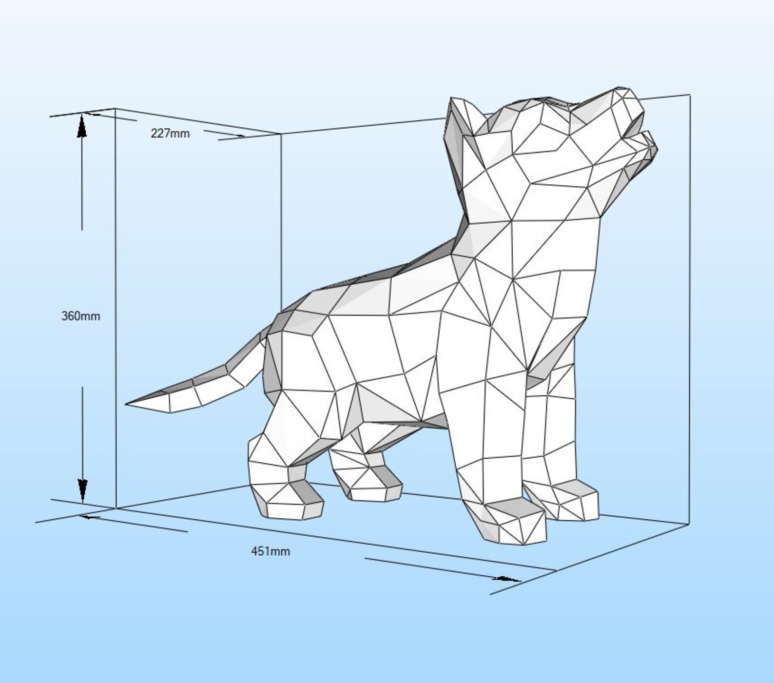Alaskan Malamut , Low Poly Papercraft, Gift,diy PDF - Etsy