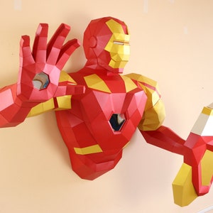 Iron Man, Low Poly Papercraft, Gift,diy PDF - Etsy