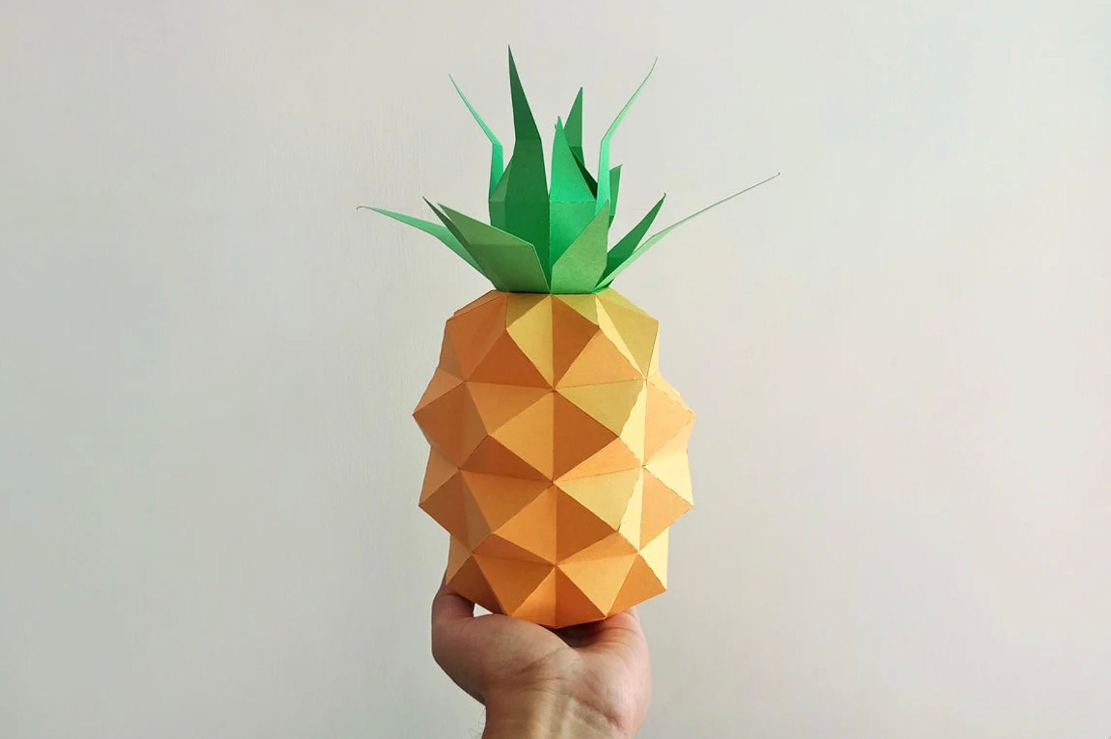 Pineapple, Low Poly Papercraft, Gift,diy PDF - Etsy