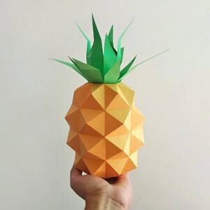 Pineapple, Low Poly Papercraft, Gift,diy PDF - Etsy
