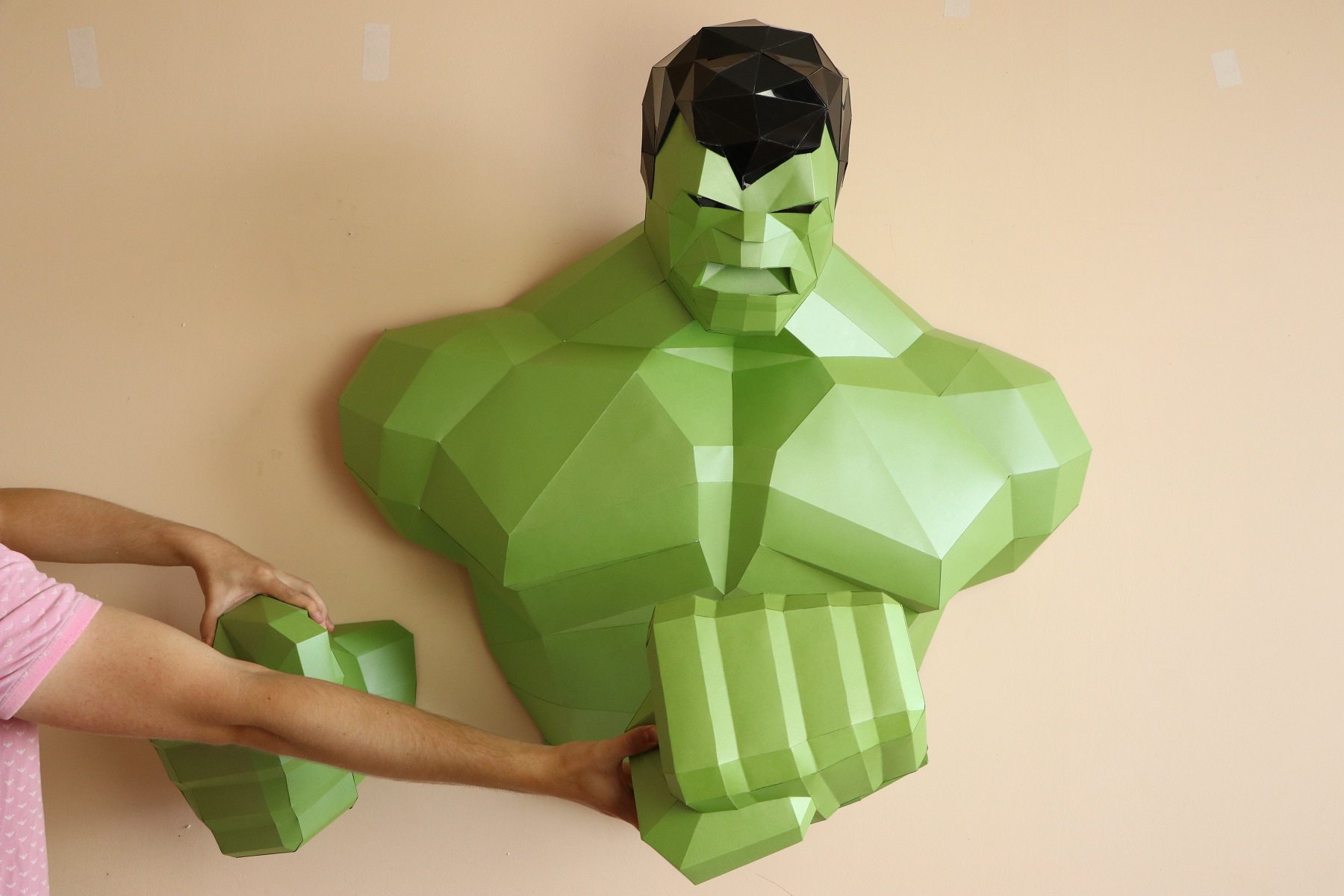 Hulk Low Poly Papercraft Giftdiy PDF - Etsy