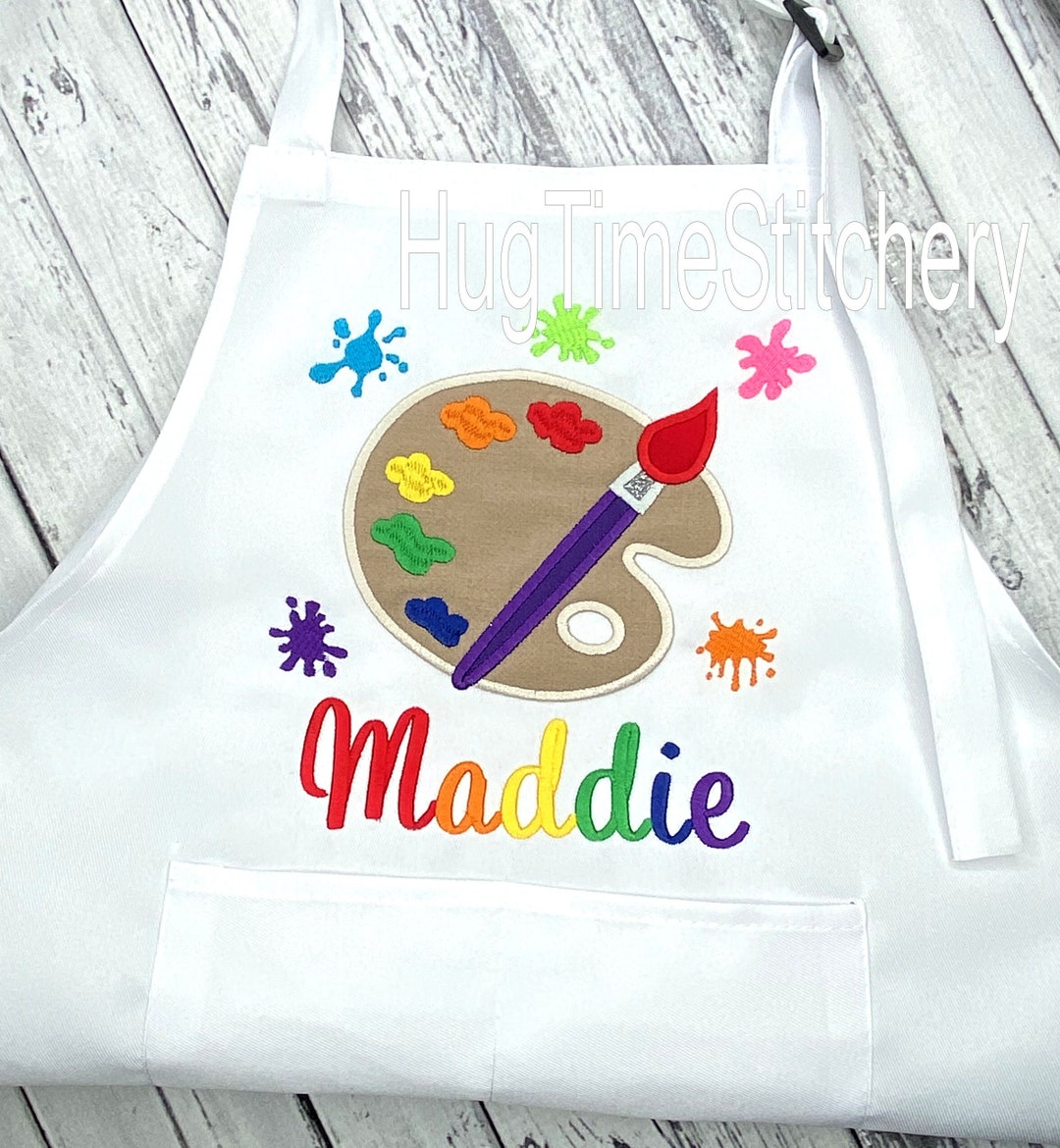 Personalized Paint Party Apron, Birthday Gift, Lightweight Kids Apron ...