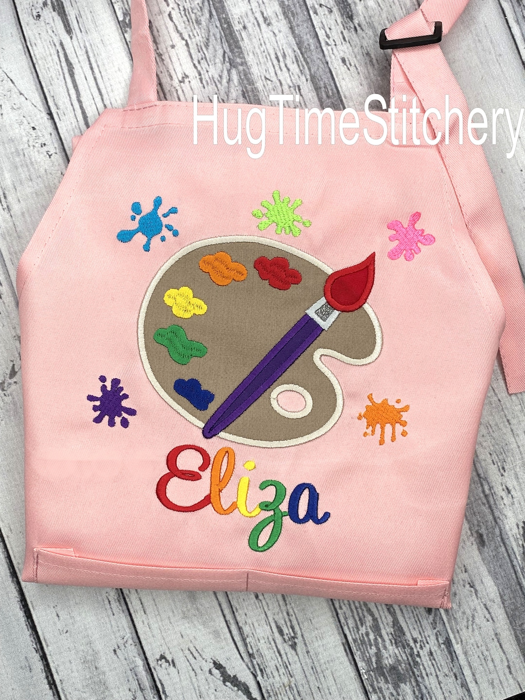 Personalized Kids Apron: Embroidered Artist Smock, Paint Party Gift - Etsy