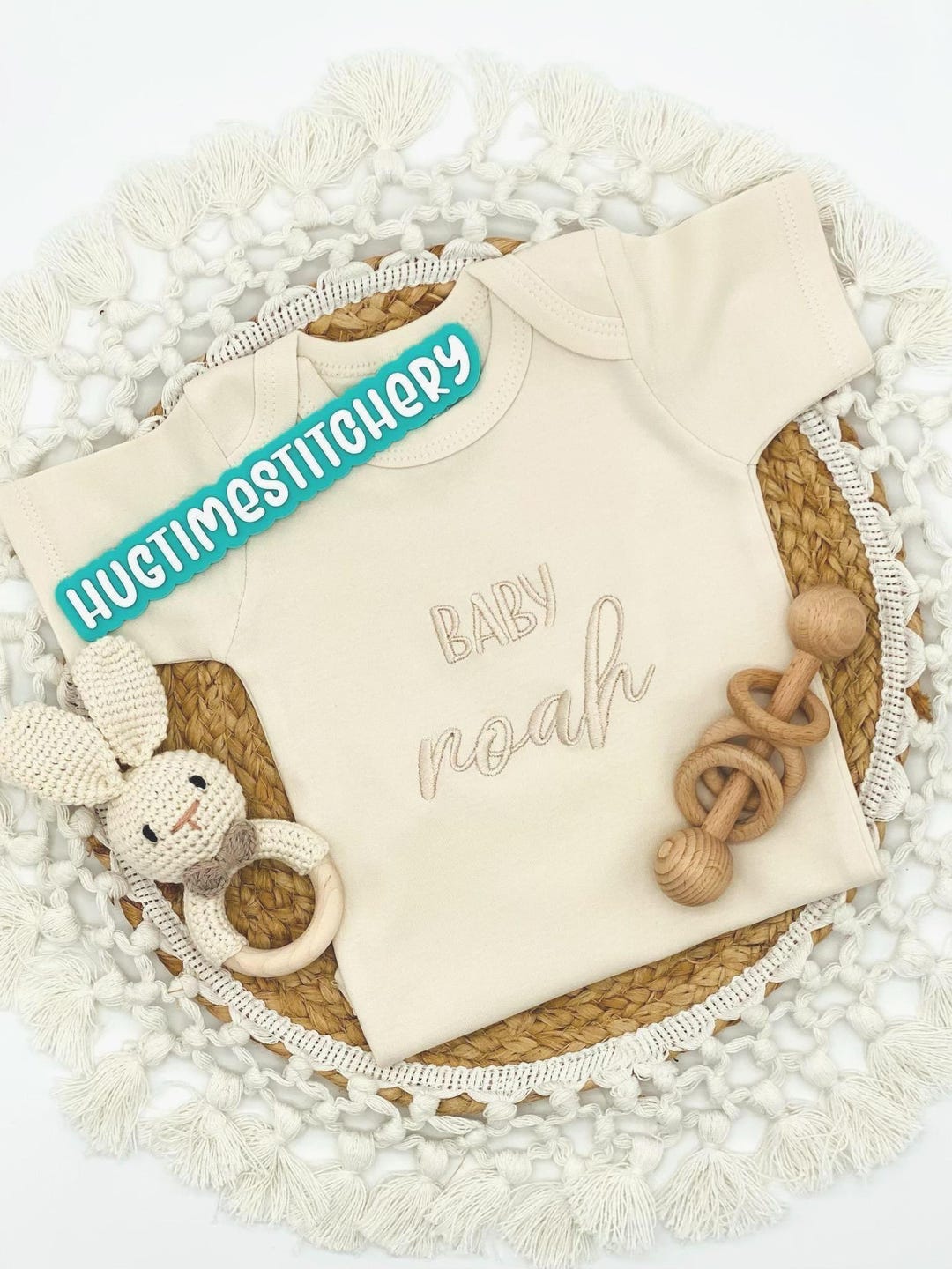 Custom Embroidered Baby (name) Design Bodysuit - Embroidered Baby ...