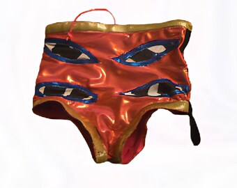 Pro Wrestling Gear Trunks and Knee Pad Covers Set * Sparkly CUSTOM ...