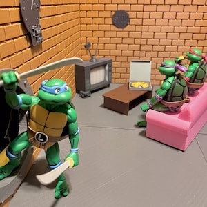 Neca Tmnt Teenage Mutant Ninja Turtles Lair Set *read - Etsy