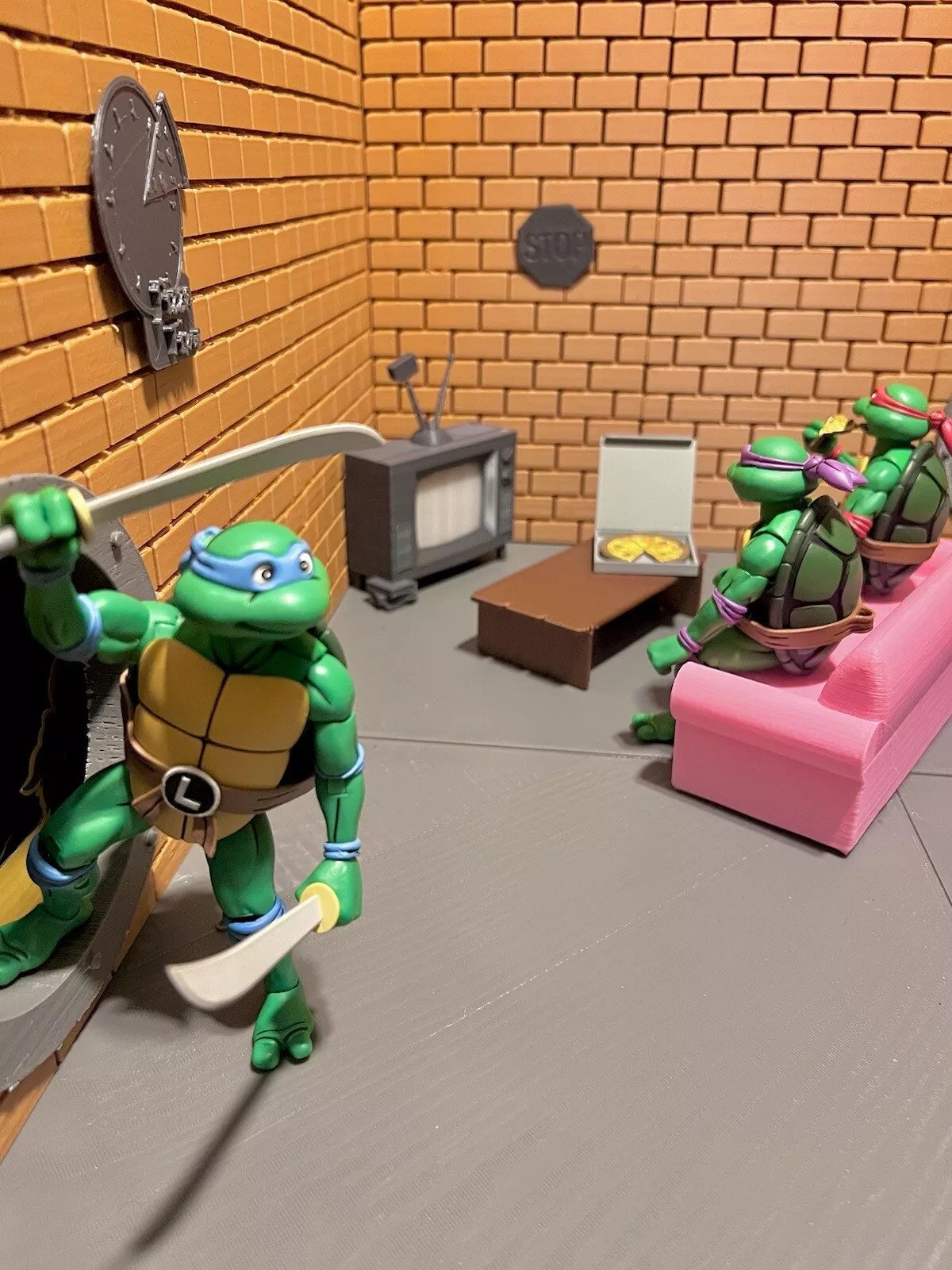 Neca Tmnt Teenage Mutant Ninja Turtles Lair Set *read - Etsy