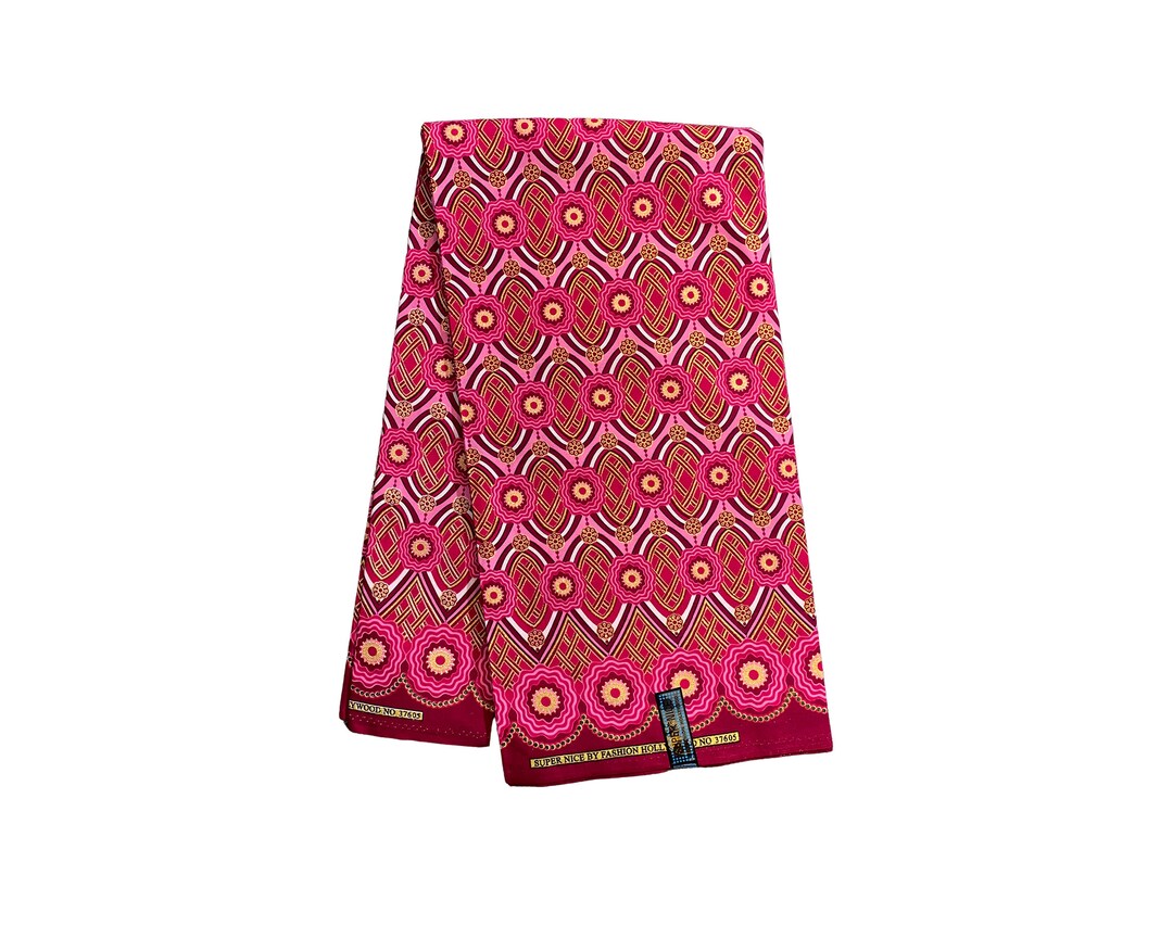 Pink Purple Black White Gold Gliter Transverse Ankara African Print ...