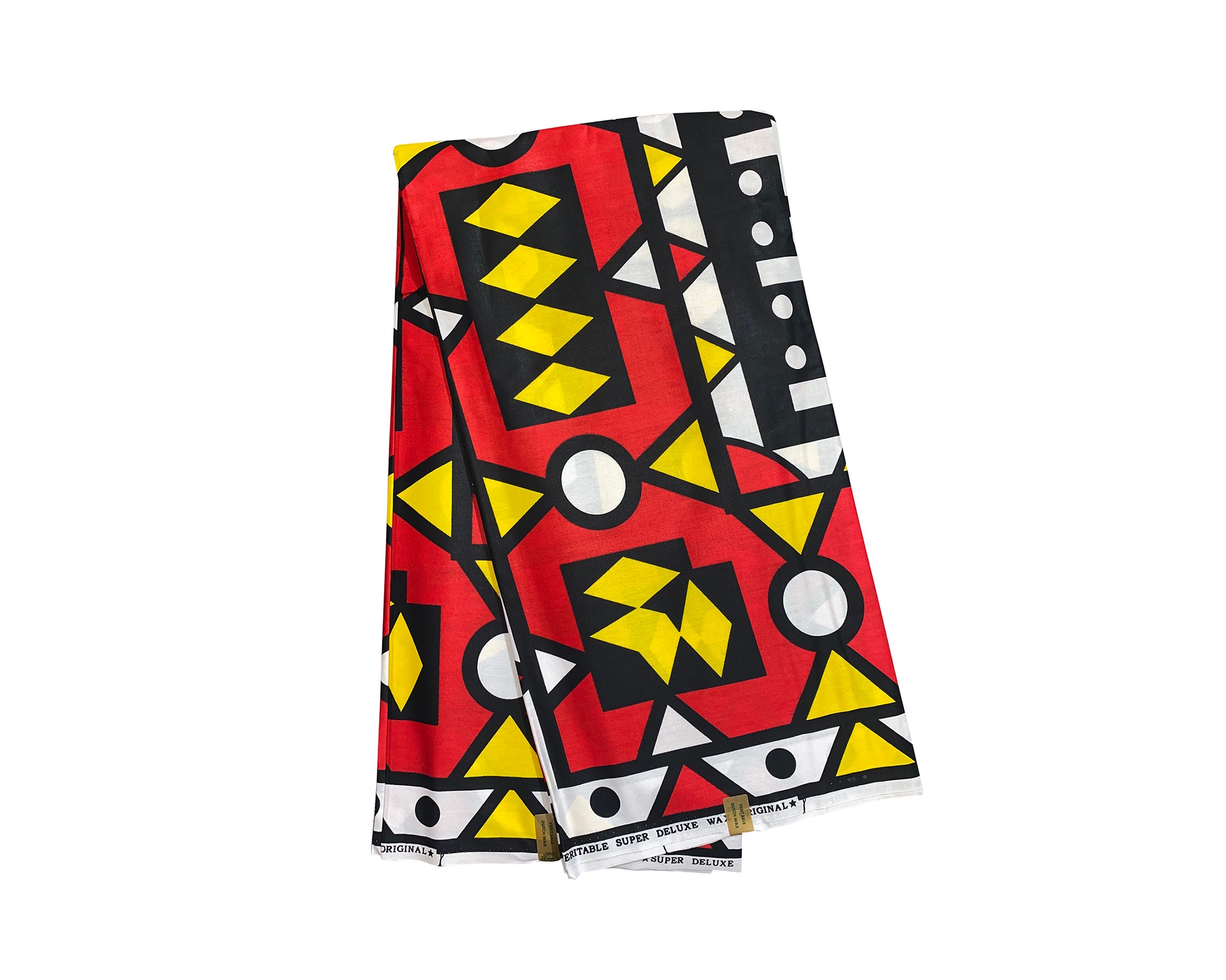 Red Yellow Black White Samacaca Samakaka Angola Ankara African Print ...