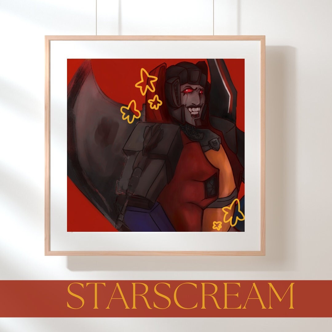 Starscream Transformer | Physical Print | - Etsy