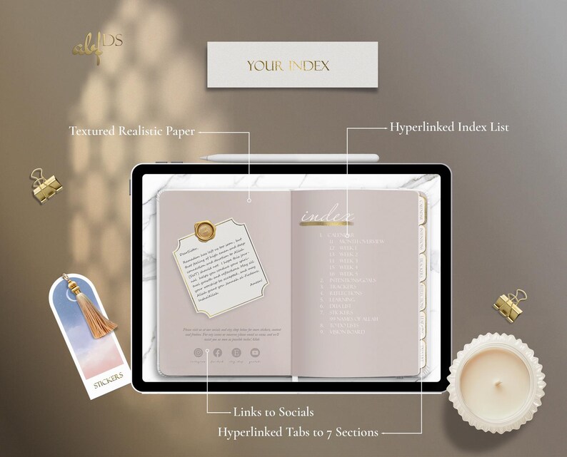 2026 Ramadan Digital Bullet Journal - BLANK Reflections, White, 99 ...