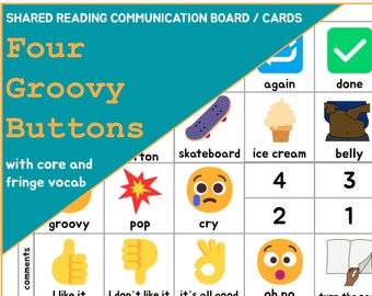 AAC Shared Reading Communication Board / Cards: Pete the Cat I Love My ...