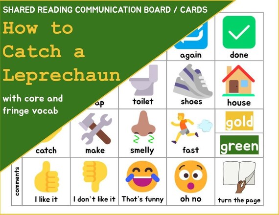 AAC Shared Reading Communication Board / Cards: Dragons Love | Etsy