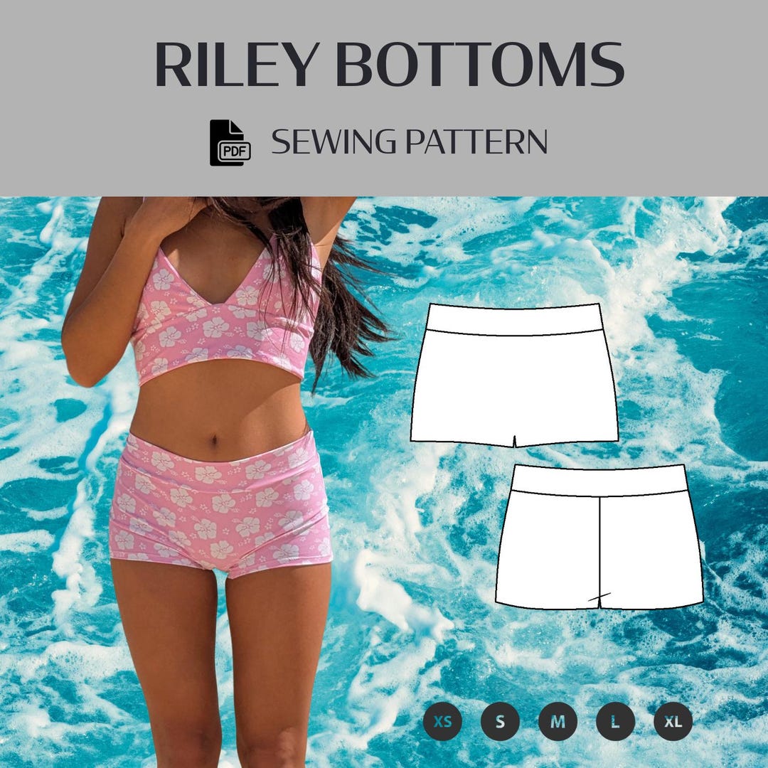 Swimsuit Sewing Pattern Bottoms Shorts Athletic Surfing Modest - Etsy
