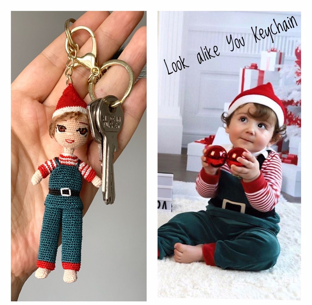 Look Alike Doll Keychain Personalized Keychain Amigurumi Portrait ...