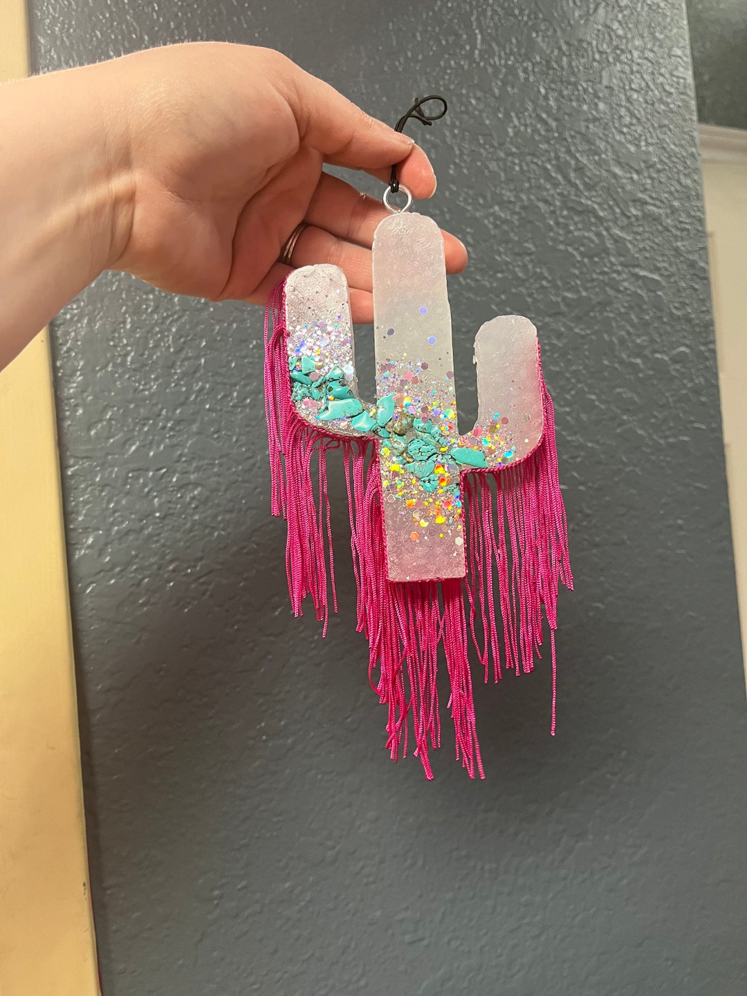 Geode Cactus Freshie W/ Fringe - Etsy