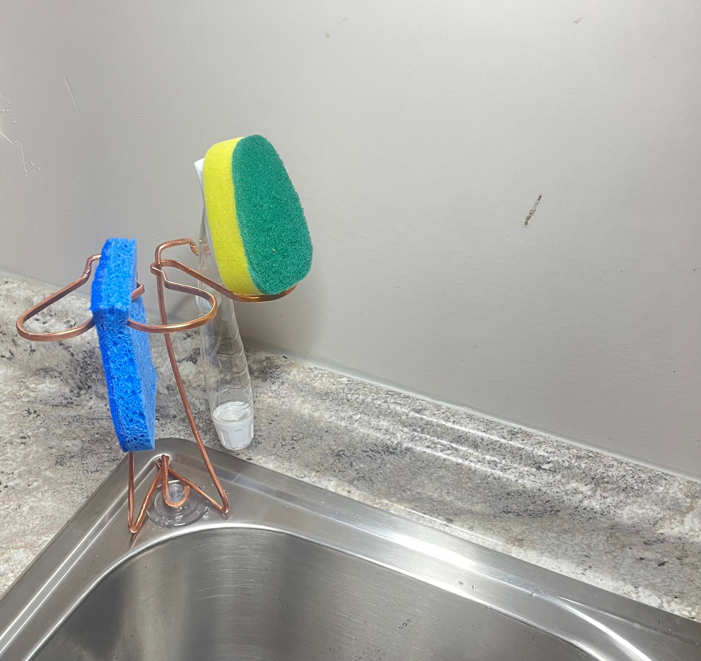 BRUSH CADDY, Sponge Holder, Dish Wand Holder, Dish Rag Holder, Kitchen ...